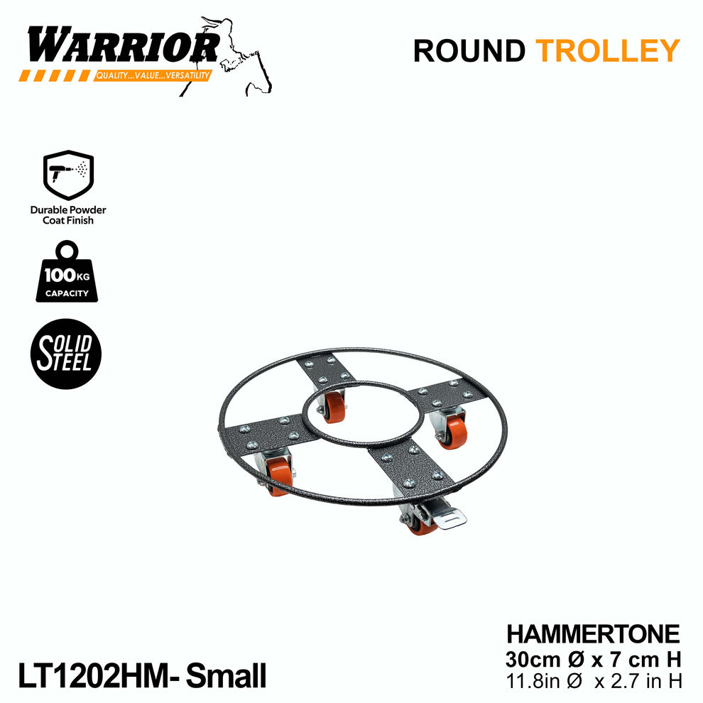 Warrior Heavy-Duty Indoor Circular Trolley for Water Dispensers, LPG ...